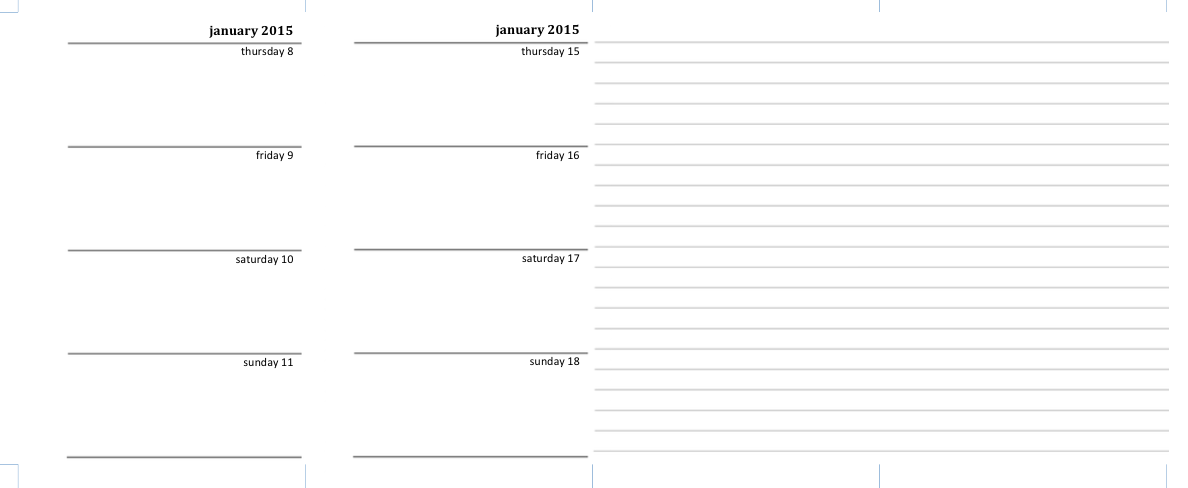 Philofaxy: Diary Inserts 2020